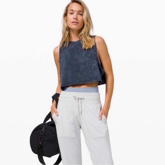 lululemon athletica | Tops | Lululemon All Yours Crop Tank Wash Cloudy ...